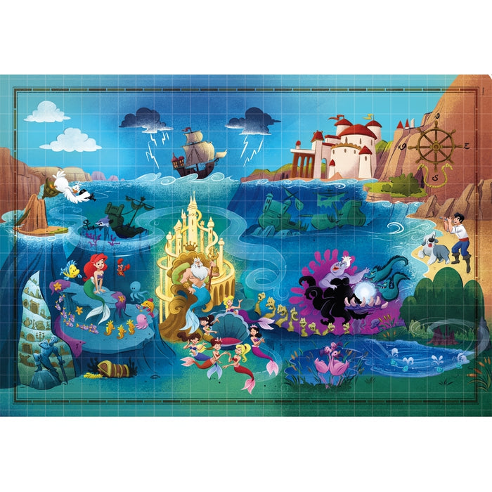 Disney Maps Little Mermaid - 1000 parça – Clementoni TR